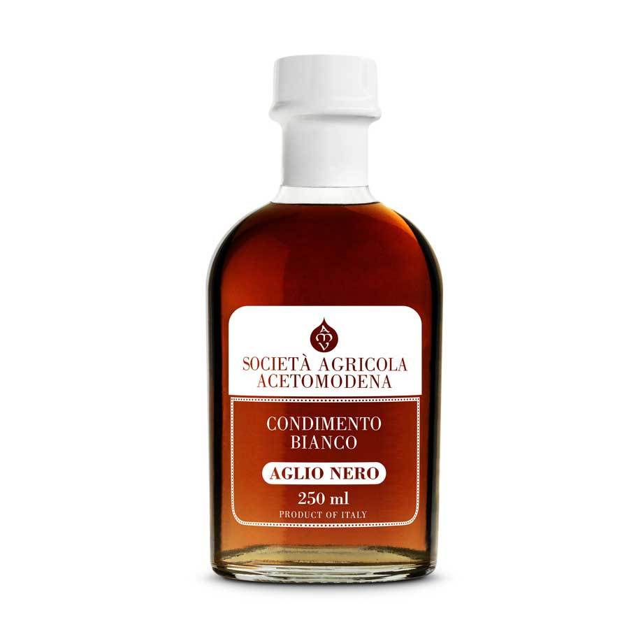 Witte Wijndressing met Zwarte Knoflook 250 ml Acetomodena