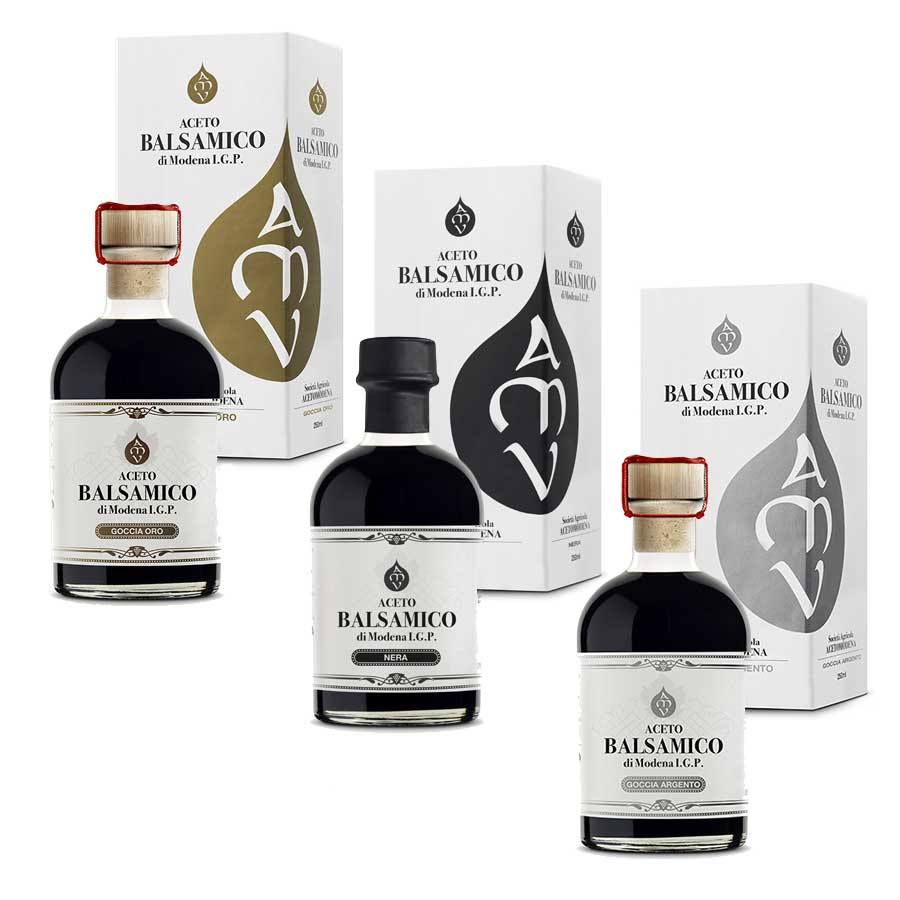 Offer Balsamic Vinegar of Modena Acetomodena 250 ml x 3 Acetomodena
