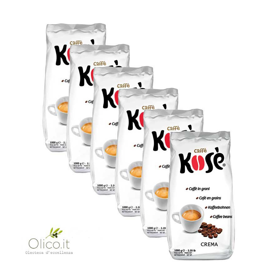 Offer Kimbo Kosè Crema coffee beans 1 kg x 6
