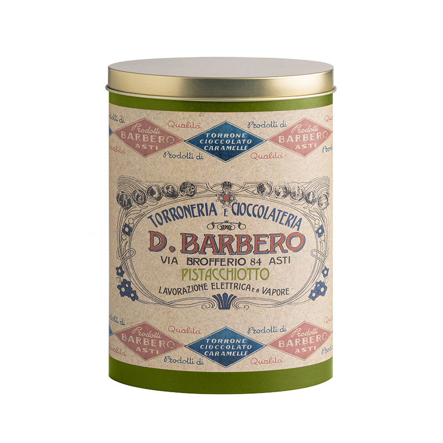Barbero pistacchiotti chocolaatjes in blik 150 g