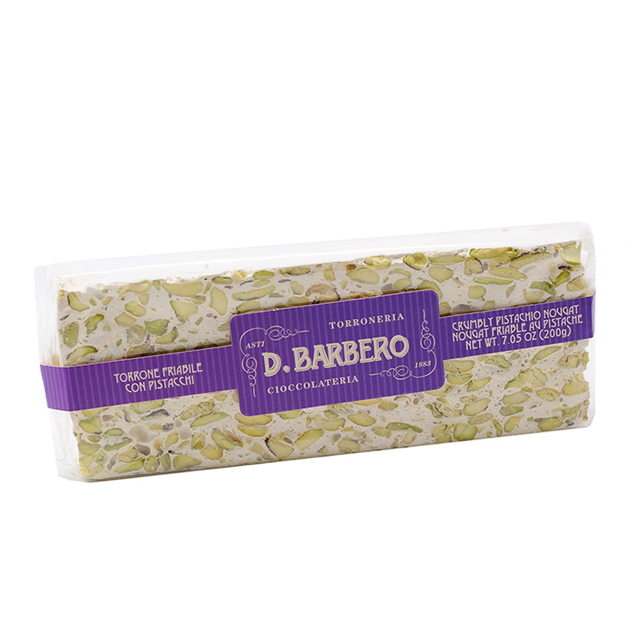 Turrón Desmenuzado con Pistachos 200 gr Barbero Sicilia