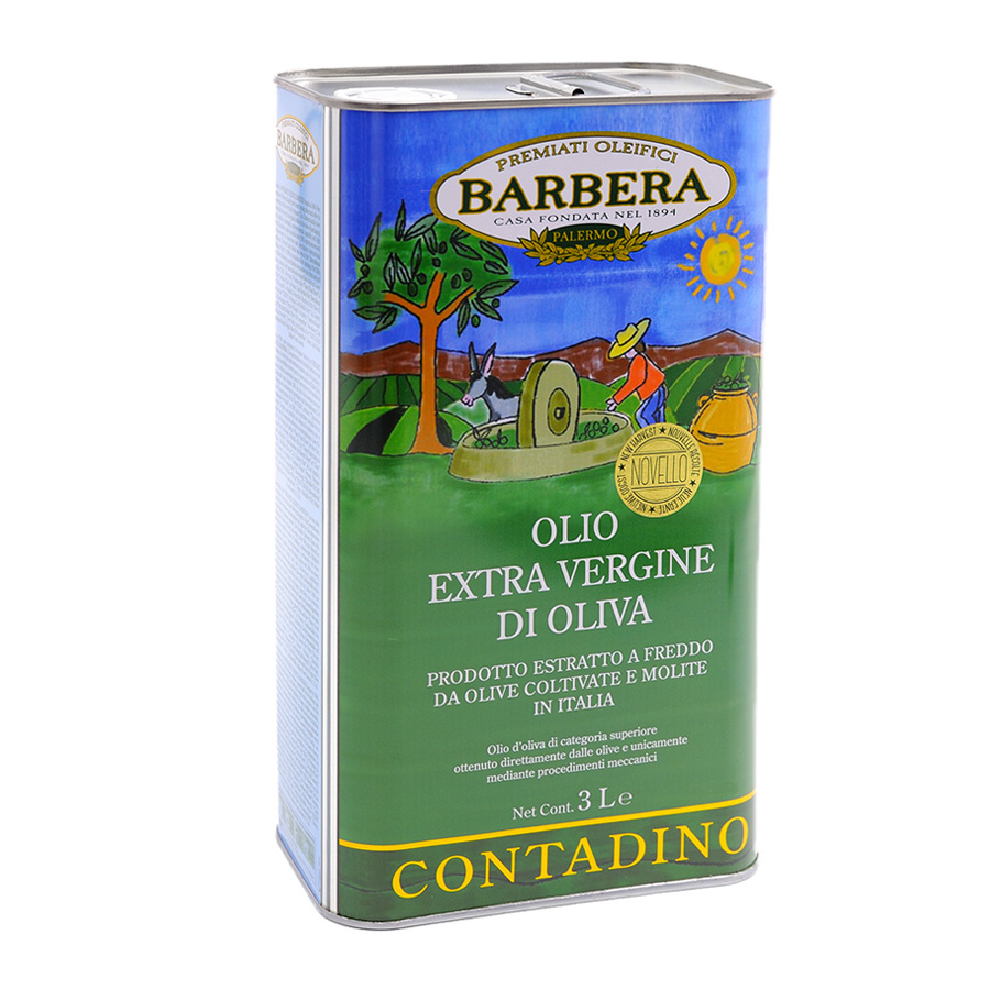 Barbera Olio Extra Vergine di Oliva Novello 2025 Contadino Latta 3 lt