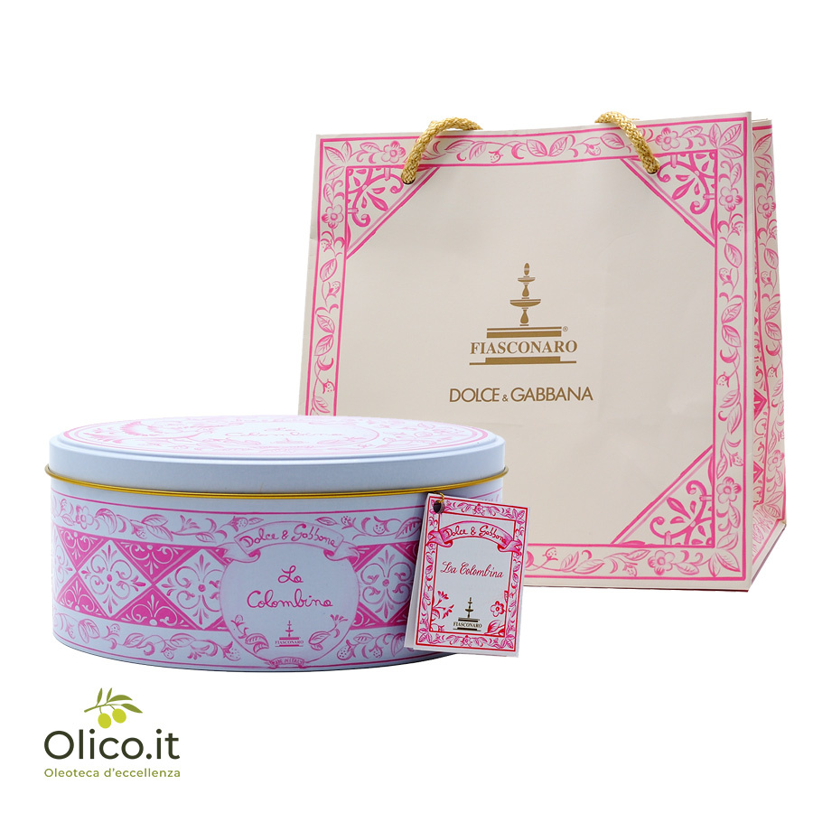 Fiasconaro Colomba con Mandarina Dolce e Gabbana en lata rosa 100 gr