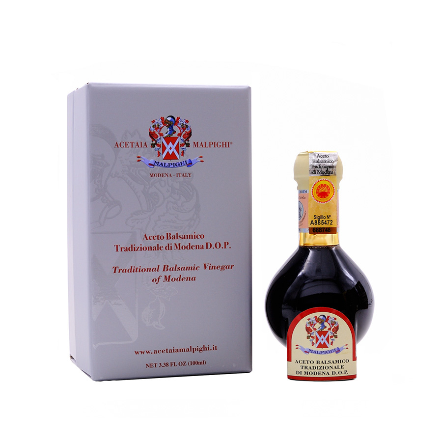 Malpighi Traditioneller Balsamico-Essig aus Modena DOP Verfeinert 100 ml