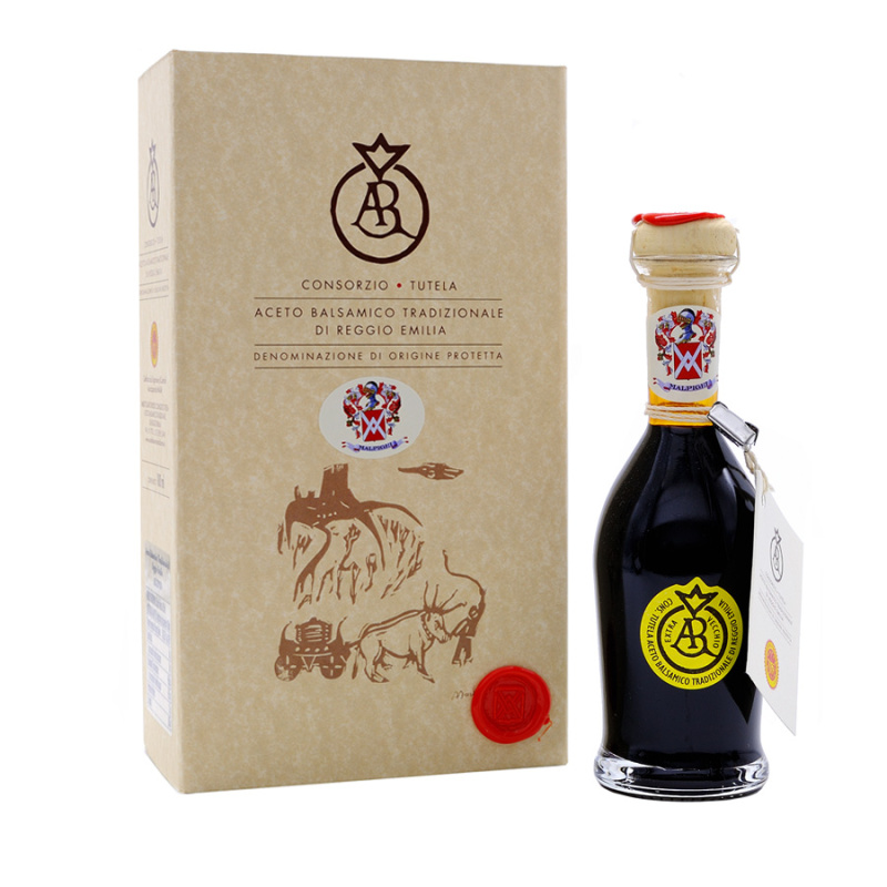 Malpighi Traditionele Balsamico azijn Reggio Emilia DOP Goud 100ml
