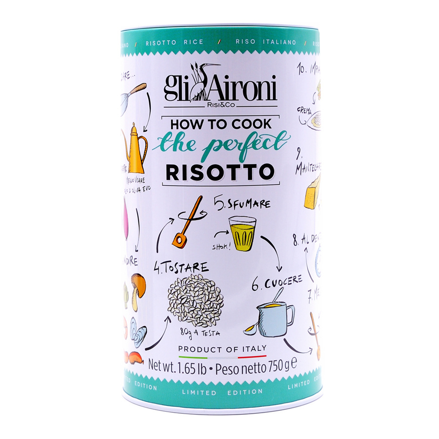 Carnaroli Reis in der Dose The Perfect Risotto 750 gr Gli Aironi
