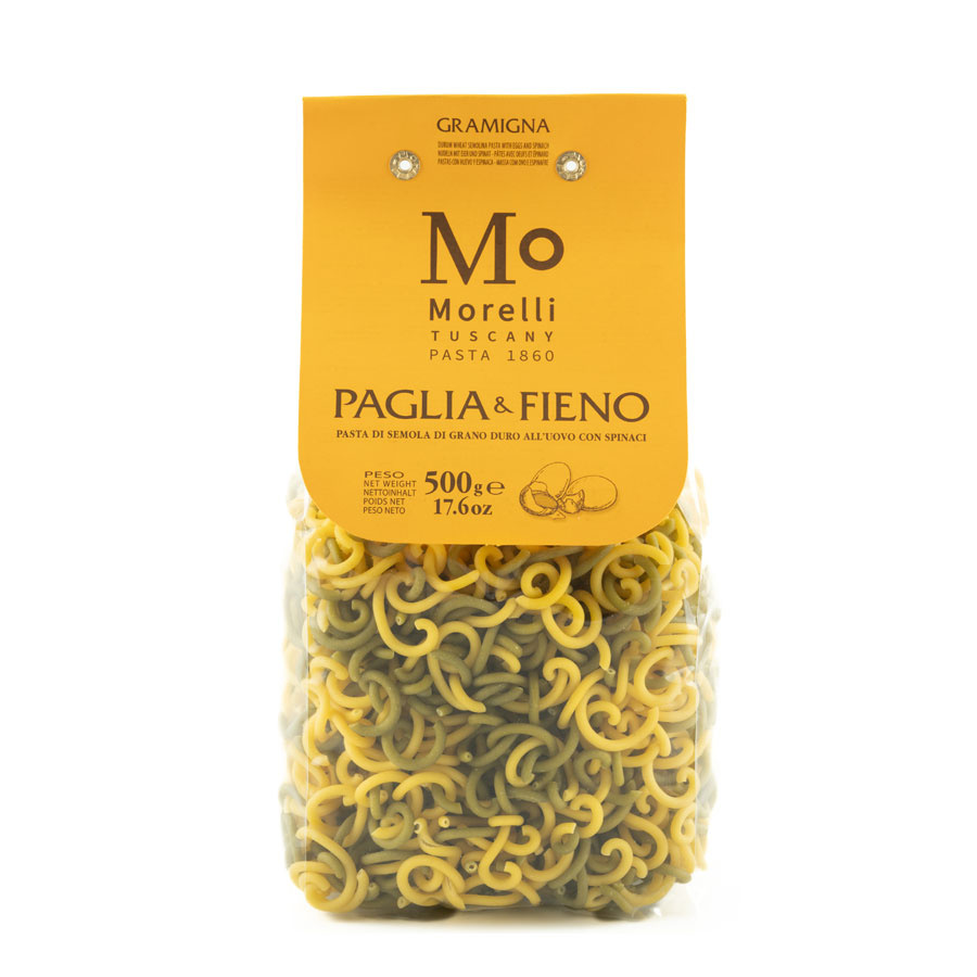 Gramigna Paglia e Fieno with egg and spinach 500 gr Morelli Tuscany