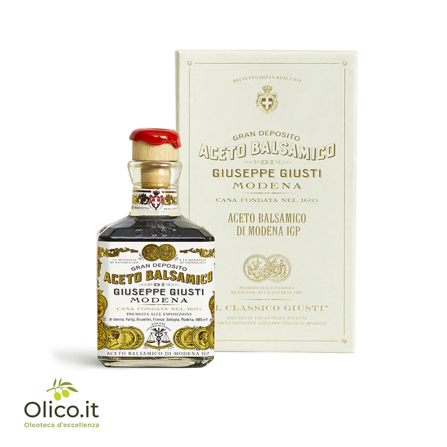 Balsamic of Modena IGP 2 Gold Medals Cubica with box 250 ml Giusti