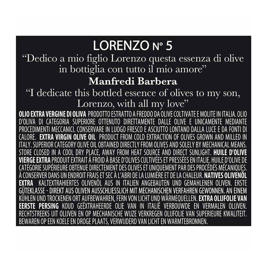 Offerta Set Olio Extra Vergine Oliva Lorenzo N°1, 3 ,5 Barbera