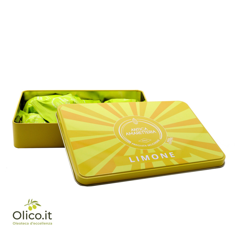 Soft Lemon Amaretti in Tin 150 g Barbero Sicily