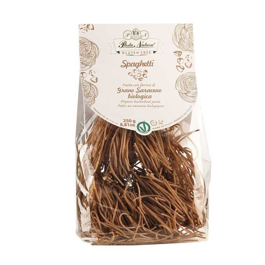 Gluten-free Spaghetti Organic Buckwheat Flour 250 gr Pasta Natura