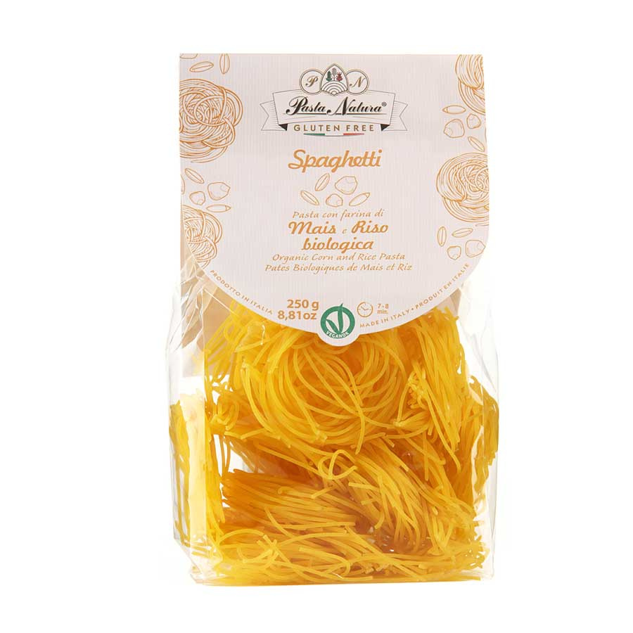 Spaghetti pâtes sans gluten Biologique Maïs et Riz Pasta Natura