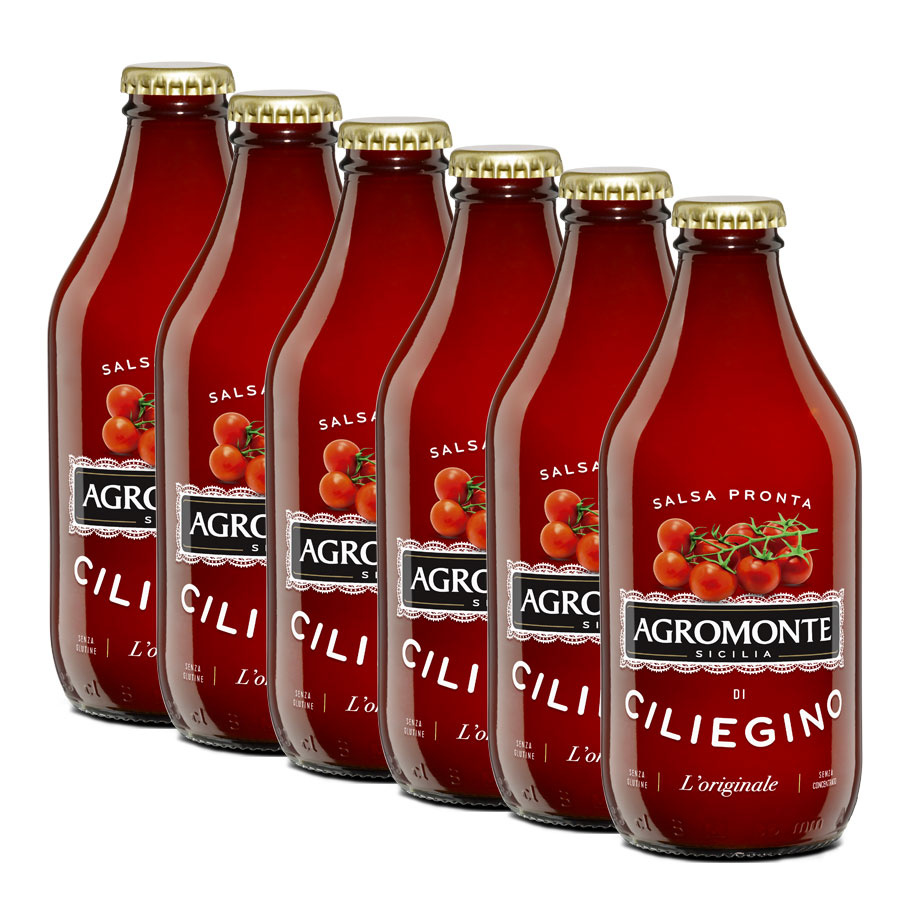 Offer Ready Cherry Tomato Pasta Sauce Agromonte Sicily 330gr x 6