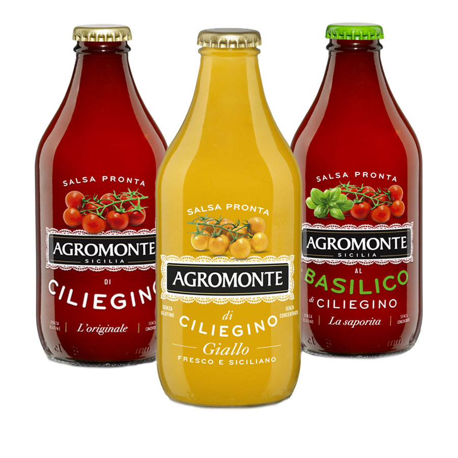 Promo Italian Cherry Tomato Pasta Sauce Agromonte Sicily 330 gr x 3