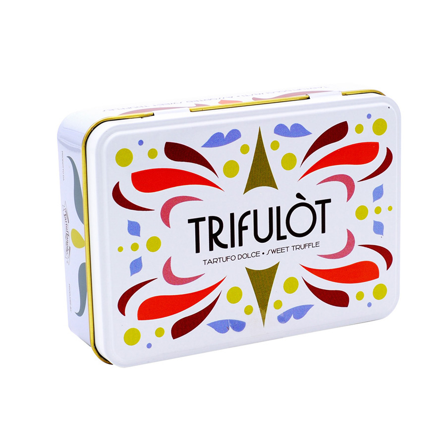 Metal Gift Box Assorted Sweet Truffles 108 grTartuflanghe Piemonte