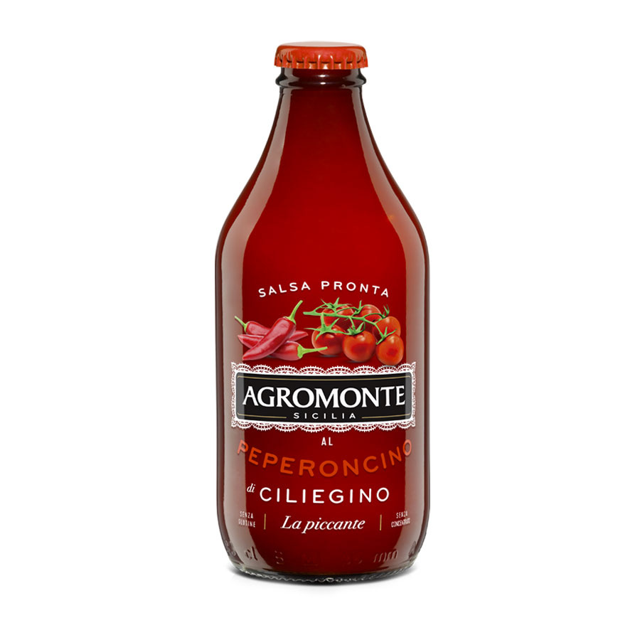 Sale spicy Cherry Tomato sauce 330 g Agromonte Sicily