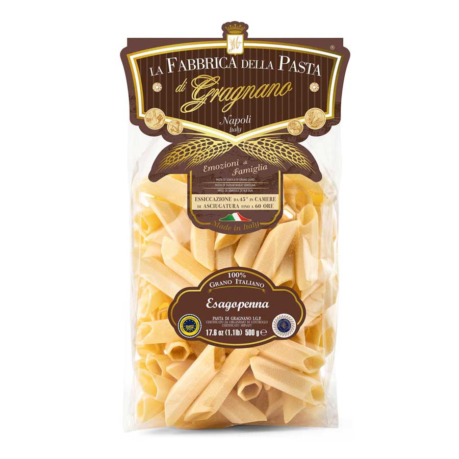 Esagopenna Pasta di Gragnano IGP Fabbrica della Pasta