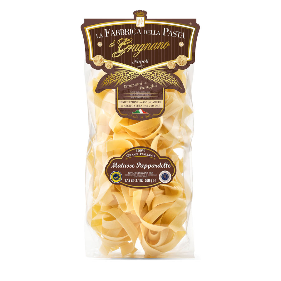 Pappardelle en Madejas 500 gr Fabbrica Della Pasta Gragnano