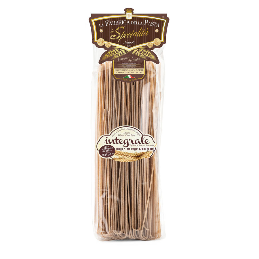 Spaghetti Pâtes complètes intégrales 500 gr la Fabbrica della Pasta