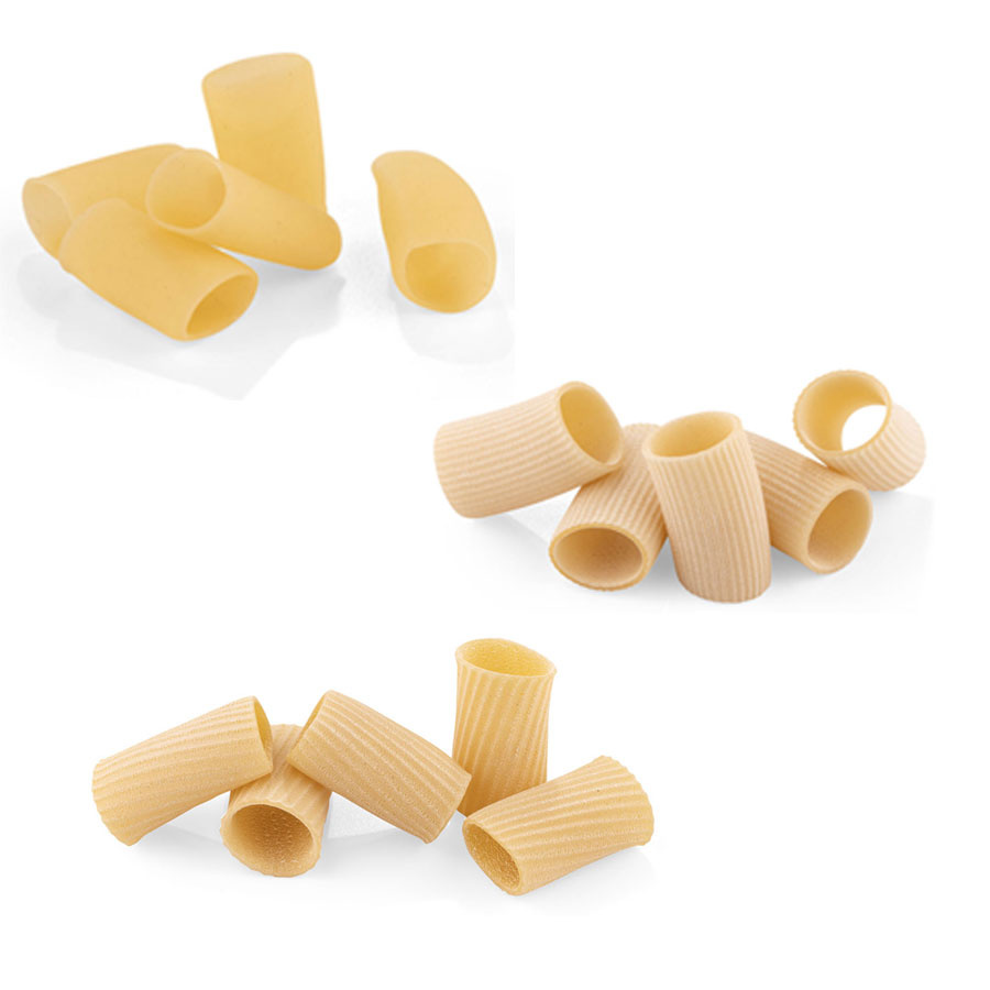 Offer Paccheri Gragnano Pasta PGI Lisci Rigati and Rigatello 500gr x 3