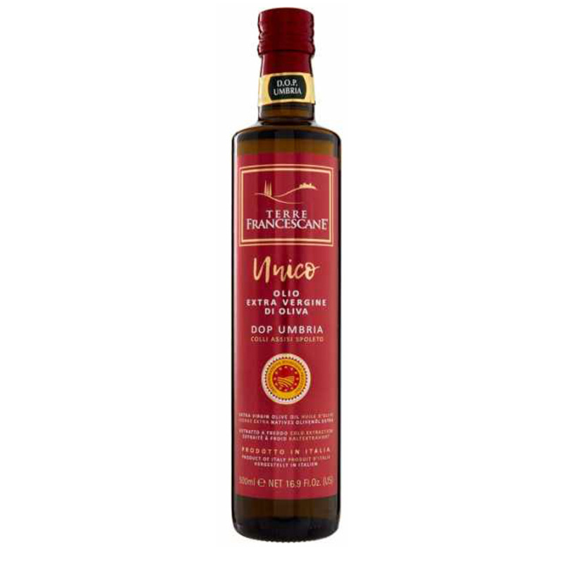 Terre Francescane Aceite de Oliva Virgen Extra Unico DOP Umbria 500 ml