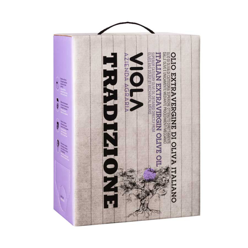 Extra Virgin Olive Oil Tradizione Viola Bag in Box 3 lt