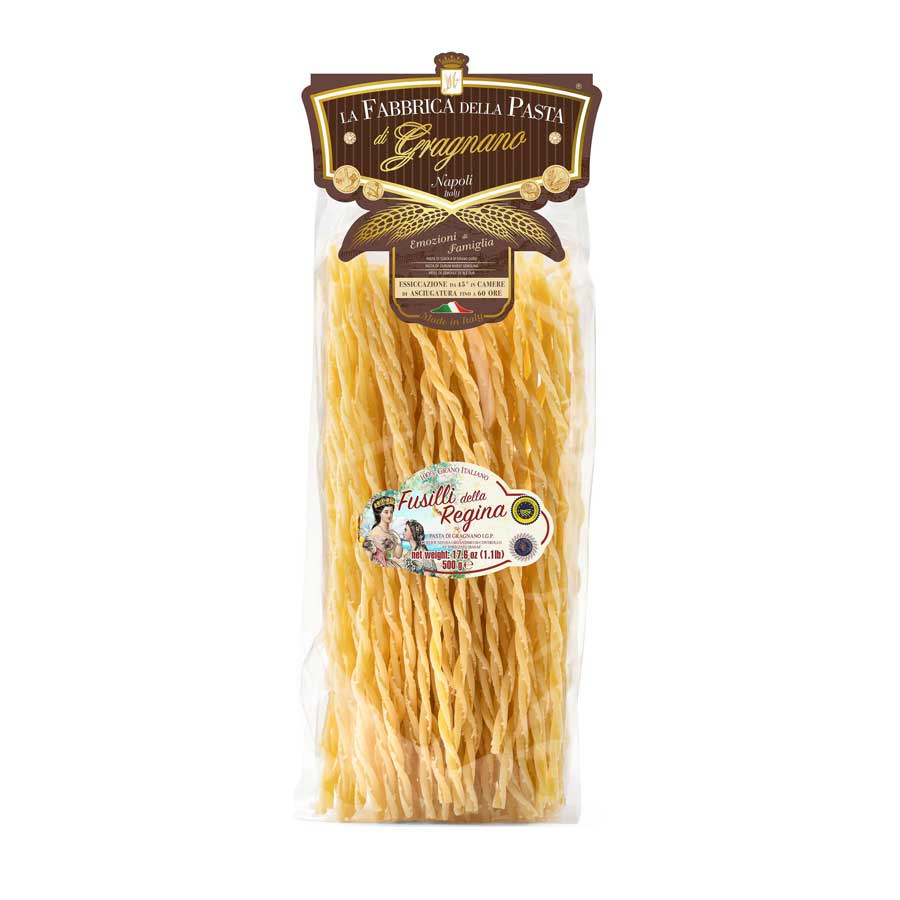 Fusilli lunghi della Regina Pasta di Gragnano IGP Fabbrica della Pasta