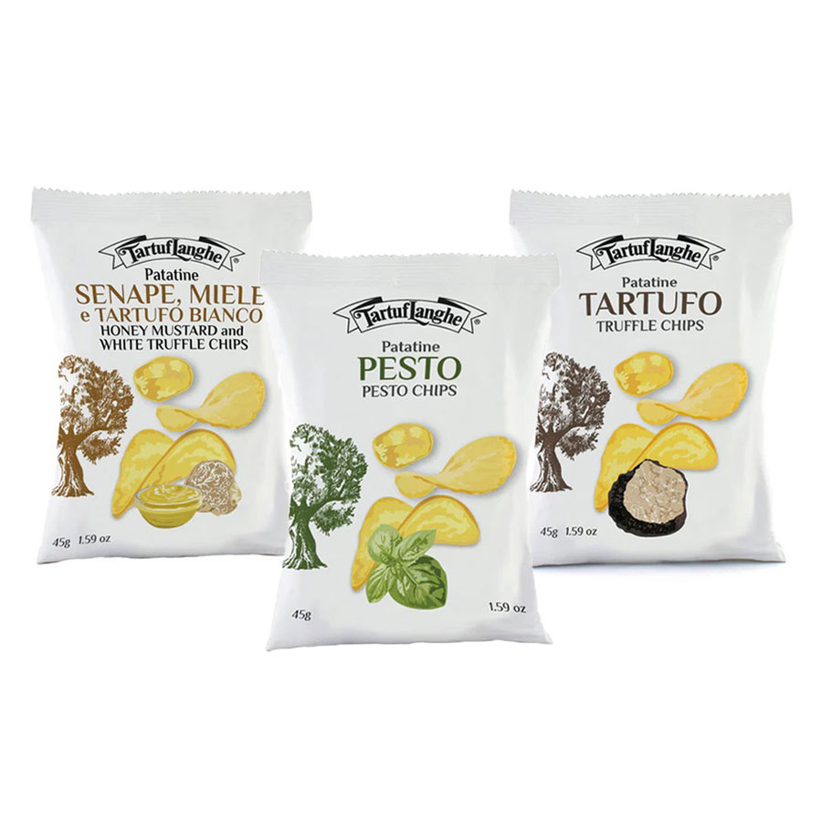 Chips de Pommes au Pesto snack Tartuflanghe 45 gr