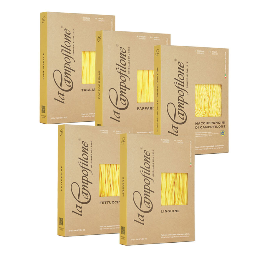 Offer Campofilone 5 formats long egg pasta set