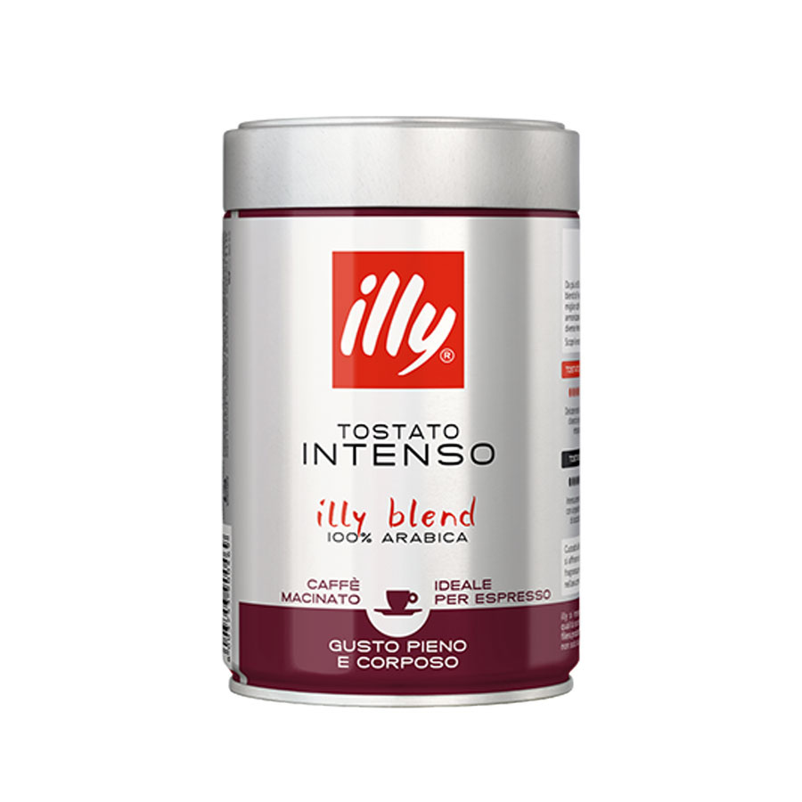 Illy Ground Coffee Espresso Intenso tin 250 gr