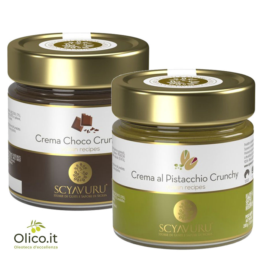 Scyavuru Pistachio Crunchy Cream and Chocolate Crunchy 200 gr x 2
