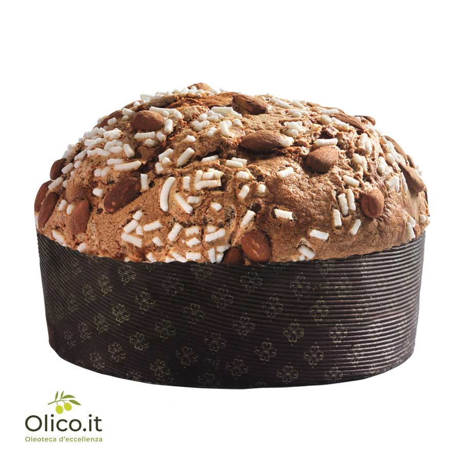 Panettone Fiasconaro Dolce e Gabbana with Almonds in blue tin box 1 kg