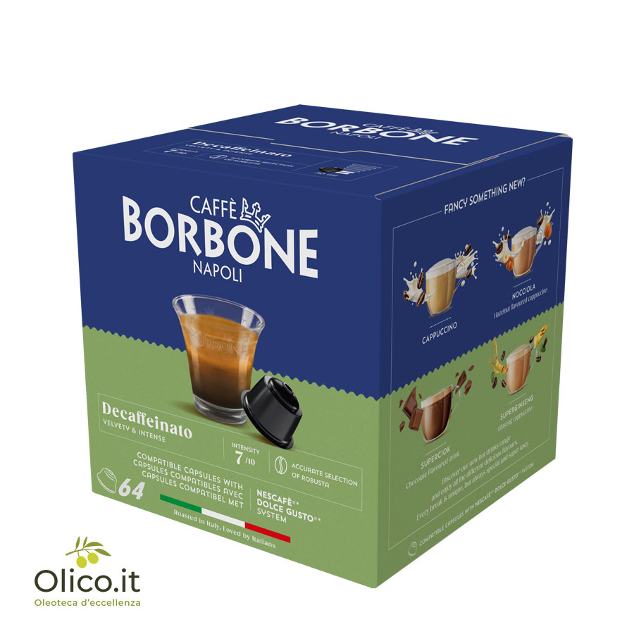 64 capsules Borbone Decaffeinato compatibel met Nescafé® Dolce Gusto®