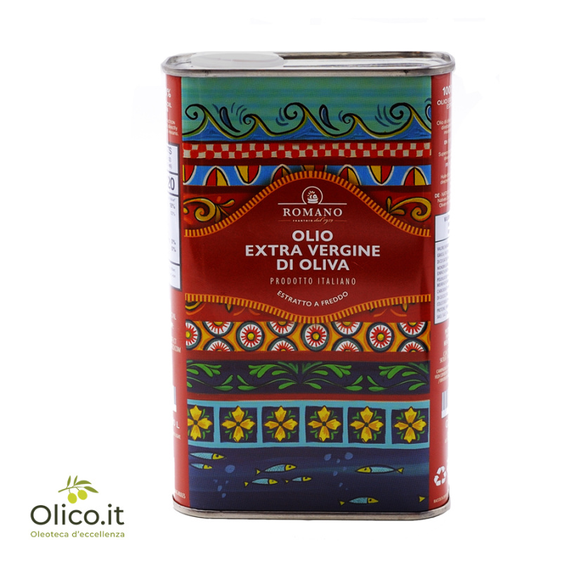 Frantoio Romano Italian Extra Virgin Olive Oil Iconic Tin 500 ml