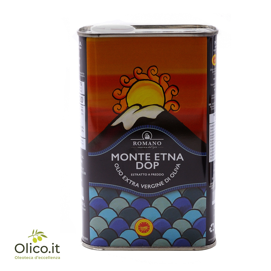 Frantoio Romano Extra Virgin Olive Oil DOP Monte Etna Iconic Can 500ml