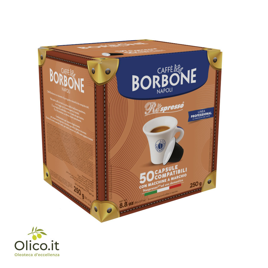 50 Capsule Caffè Borbone REspresso Miscela NERA Compatibili Nespresso