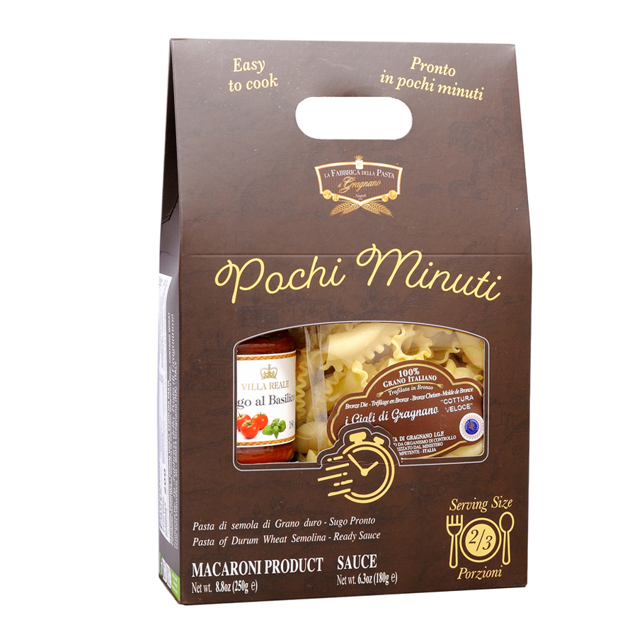Überraschungspaket Pasta aus Gragnano IGP 250 gr und Fertigsauce 180gr