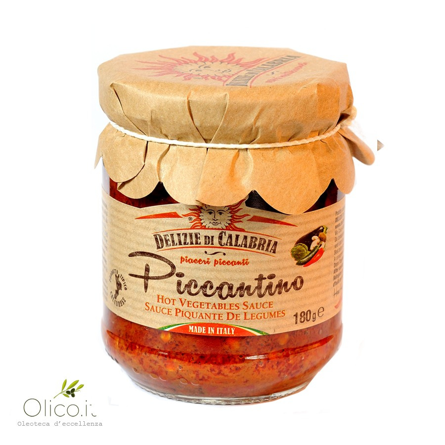 Piccantino salsa Calabresa Hortalizas 180 gr delizie di calabria