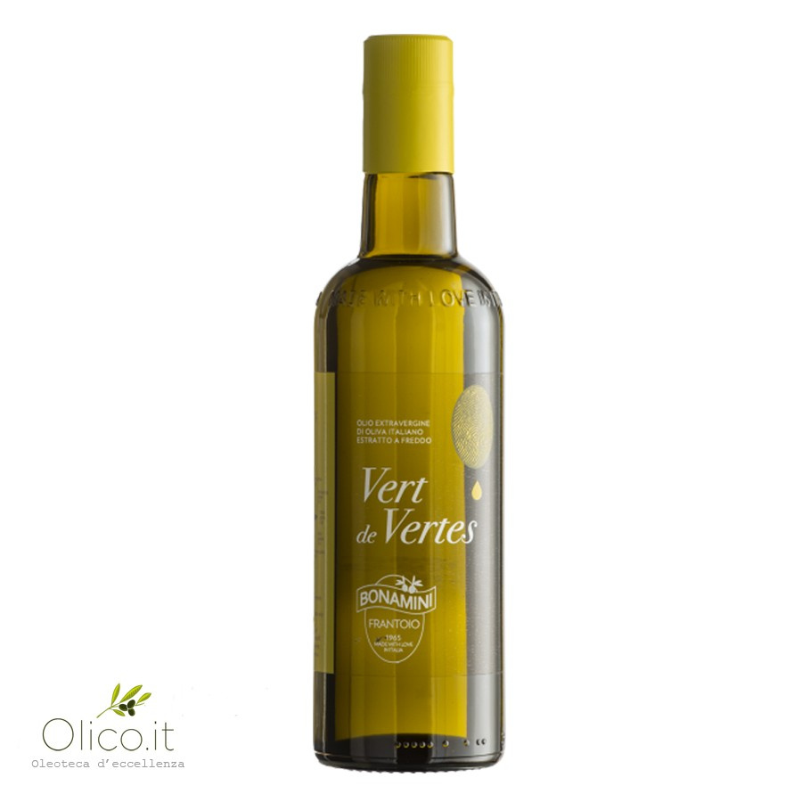 Extra Virgin Olive Oil Intense green olives Vert de Vertes Bonamini