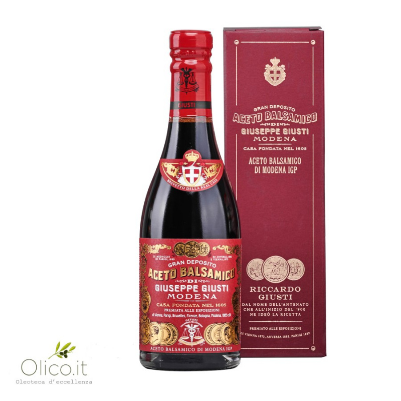 Balsamico Essig Modena IGP 3 Goldmedaillen Denso Giuseppe Giusti