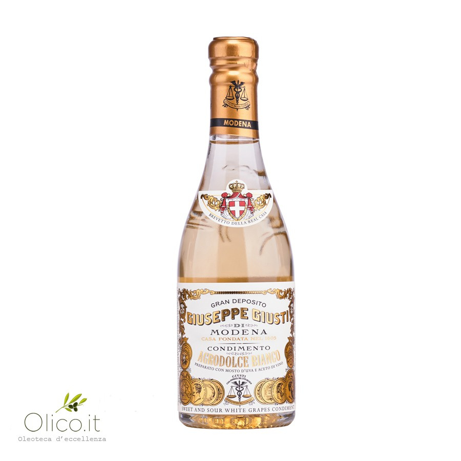 Aceto di Vino Bianco Condimento Agrodolce 250ml Giuseppe Giusti Modena