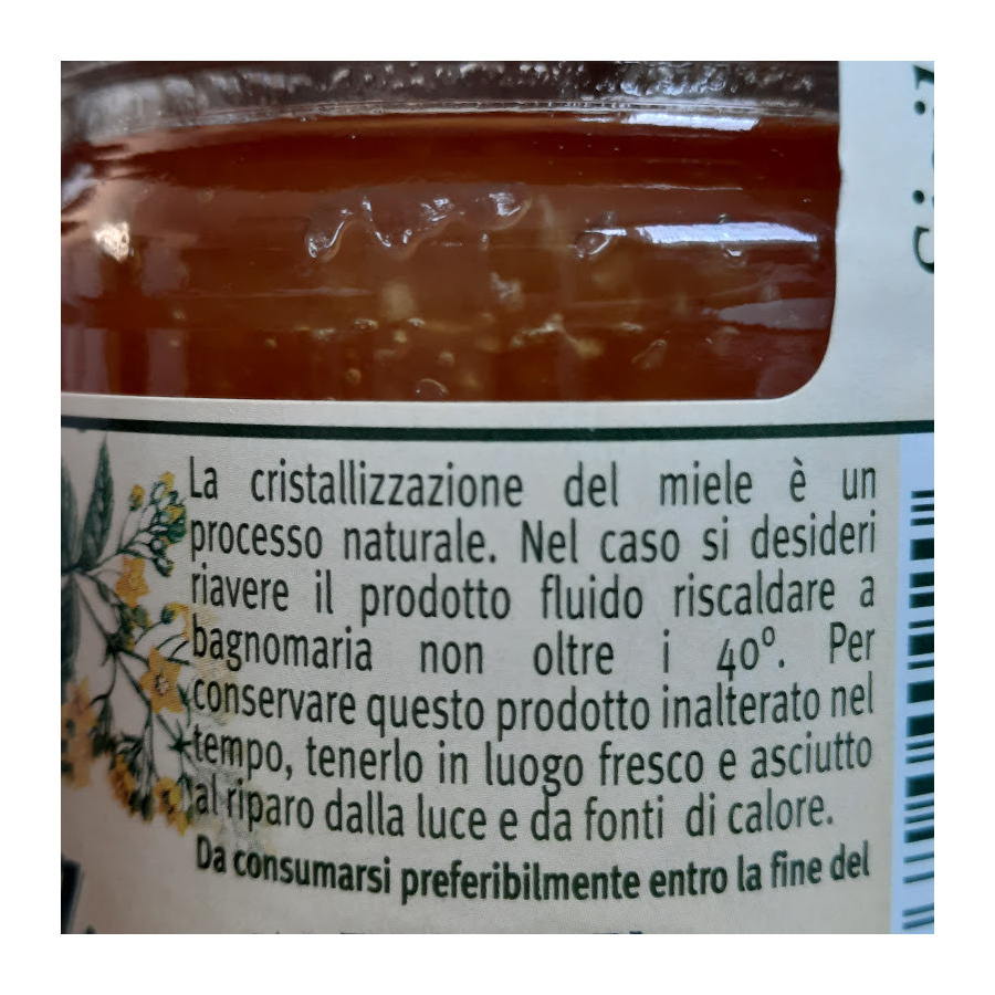Italian Marruca Honey 250 gr Apicoltura Rossi Novaro Tuscany