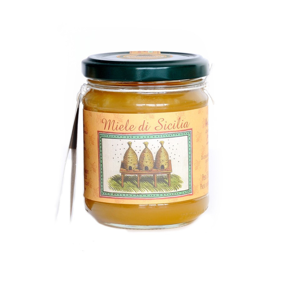 Miel de Almendro Abeja Negra Sícula 250 gr Apicoltura Amodeo Carlo