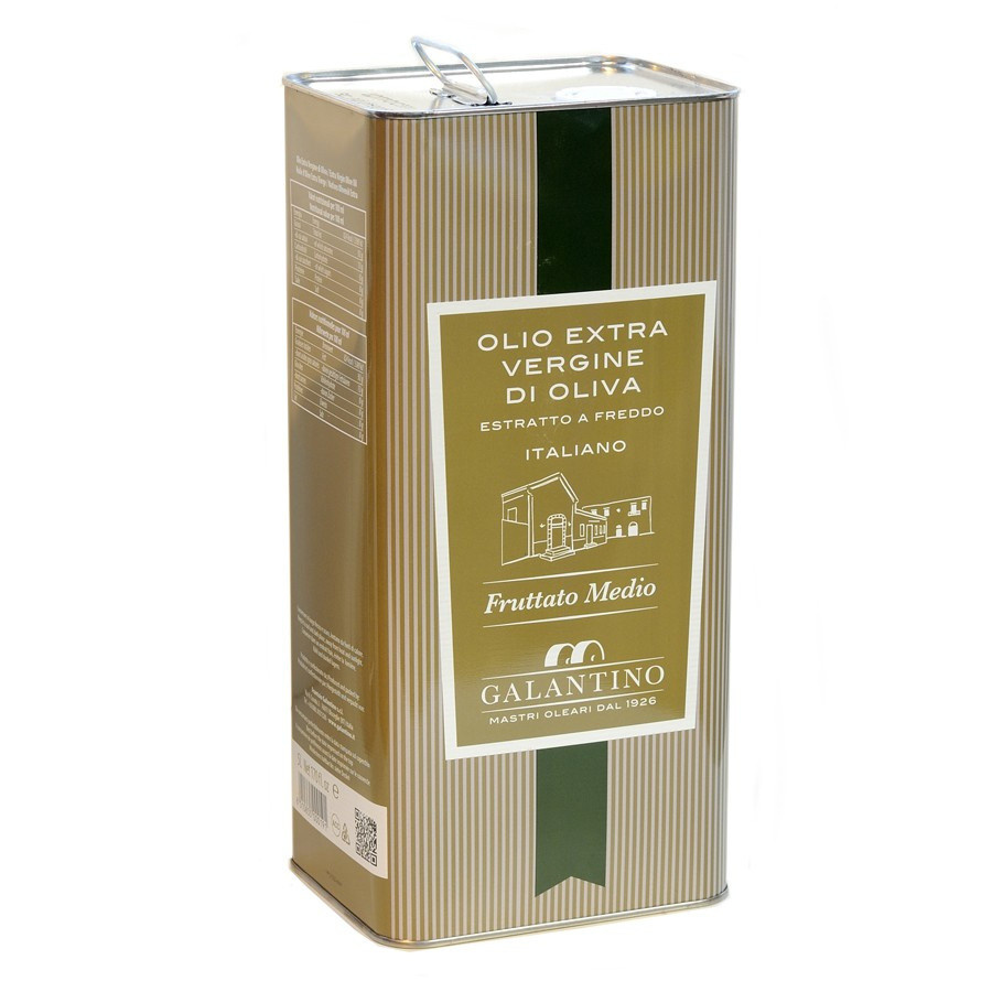 Can 5 lt Extra Virgin Olive Oil Medium Fruity Frantoio Galantino