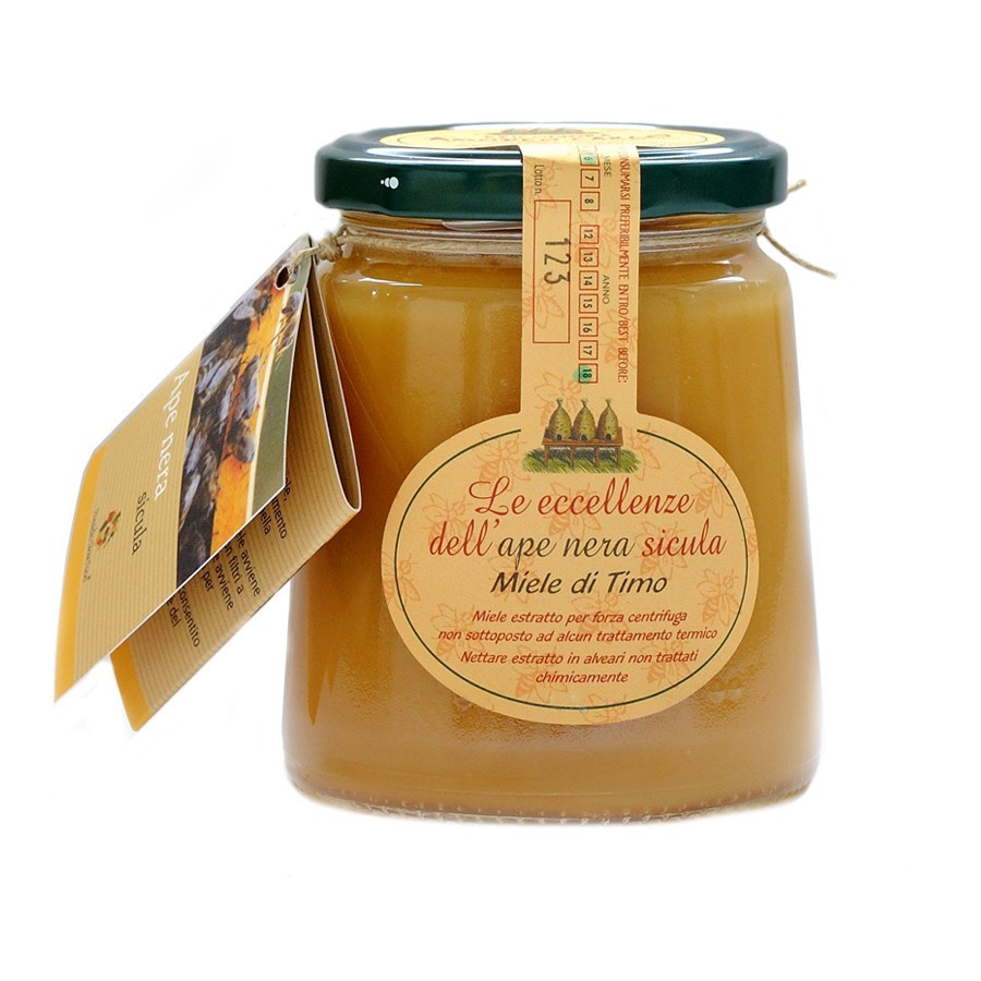 Miel de Tomillo - Abeja Negra Sícula 400 gr Apicoltura Amodeo Sicilia