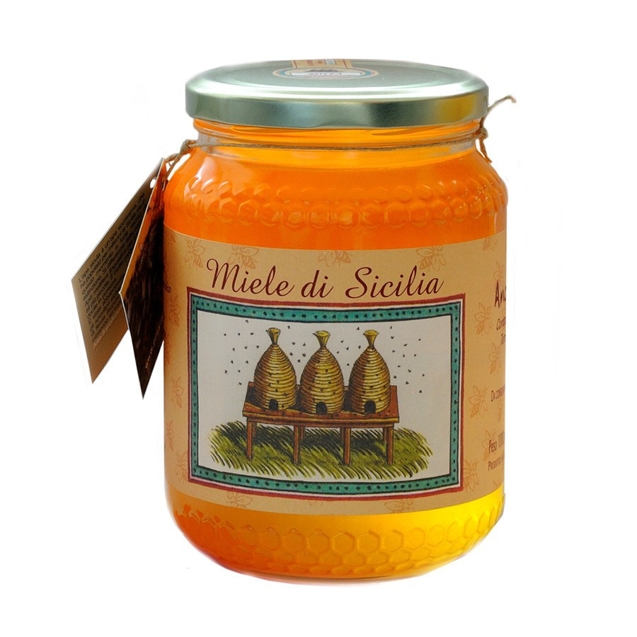 Sulla Honey Sicilian Black Bee 1 kg Amodeo Carlo Siciliy Slow Food