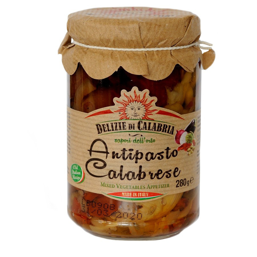 Calabrian Mixed Vegetables appetizer 280 gr Delizie di Calabria