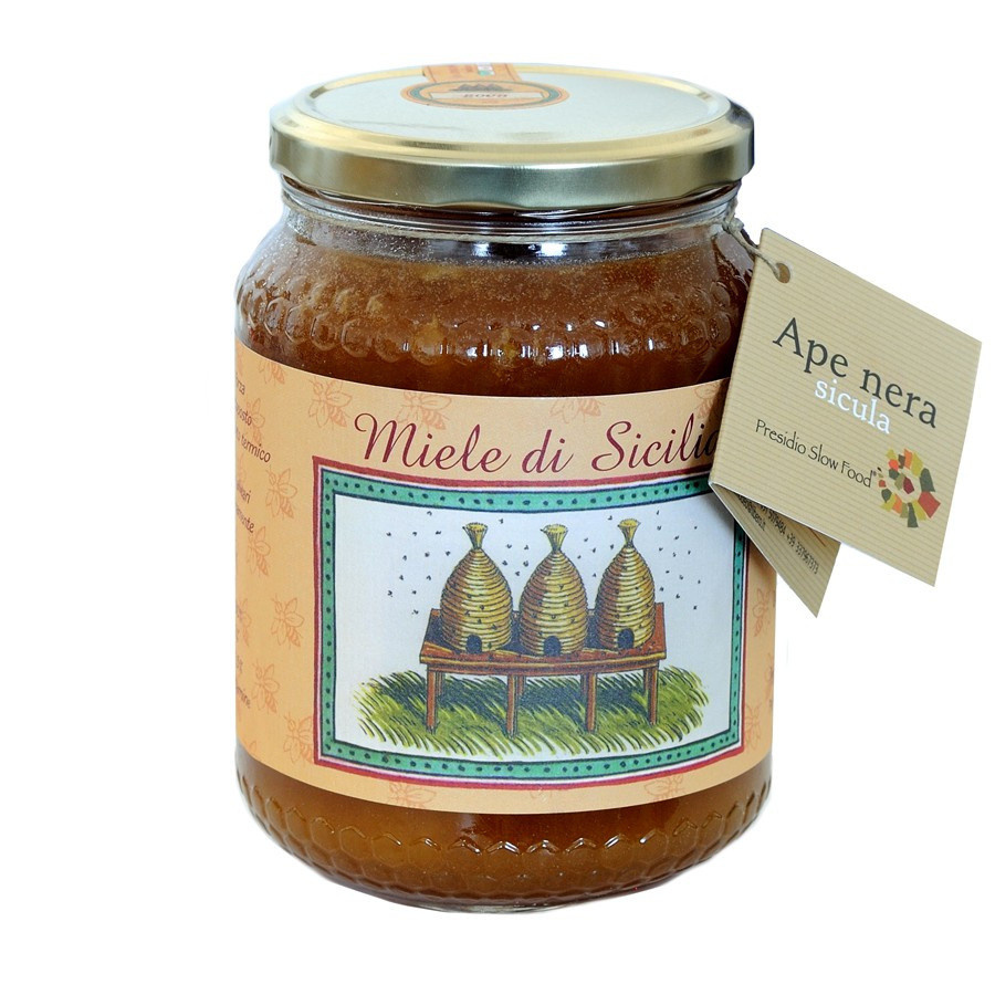 Miele de Zarza Abeja negra Sícula 1 kg amodeo carlo sicilia