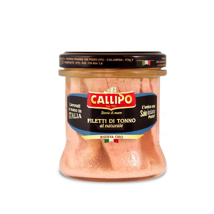 Callipo Tonijnfilet in Zout Water Riserva Oro 150 gr Calabria