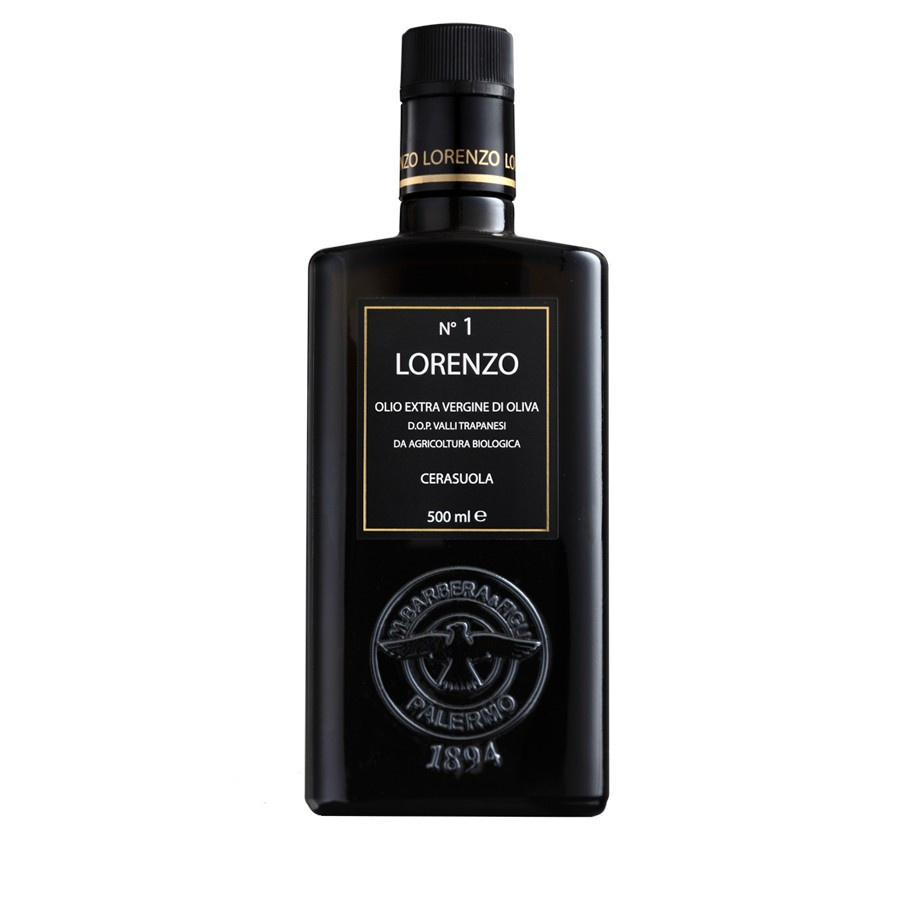 Organic Extra Virgin Olive Oil Lorenzo N 1 PDO Valli Trapanesi Barbera